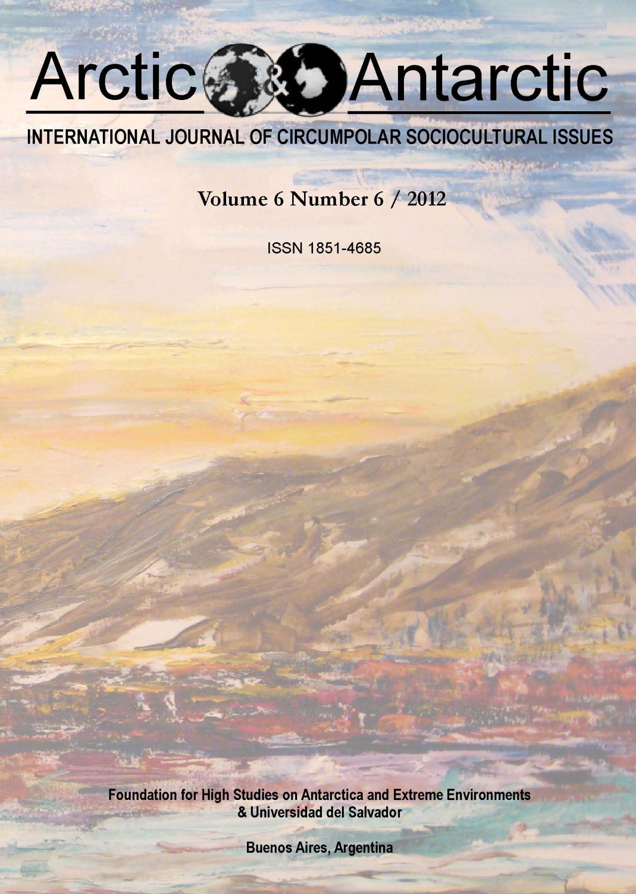 Journal 2012 - Arctic & Antarctic International Journal